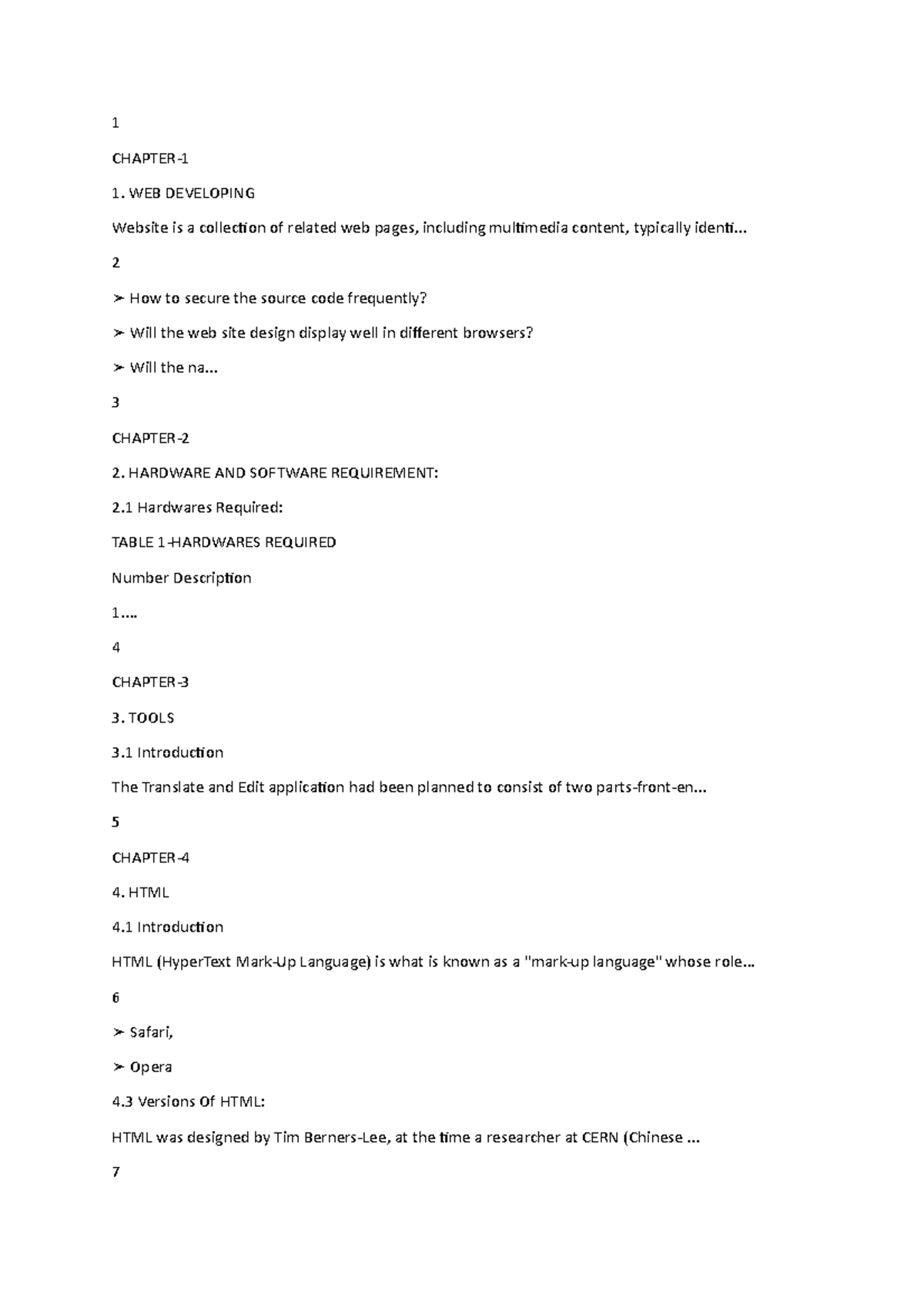 Web design summary - 1 CHAPTER- 1. WEB DEVELOPING Website is a ...