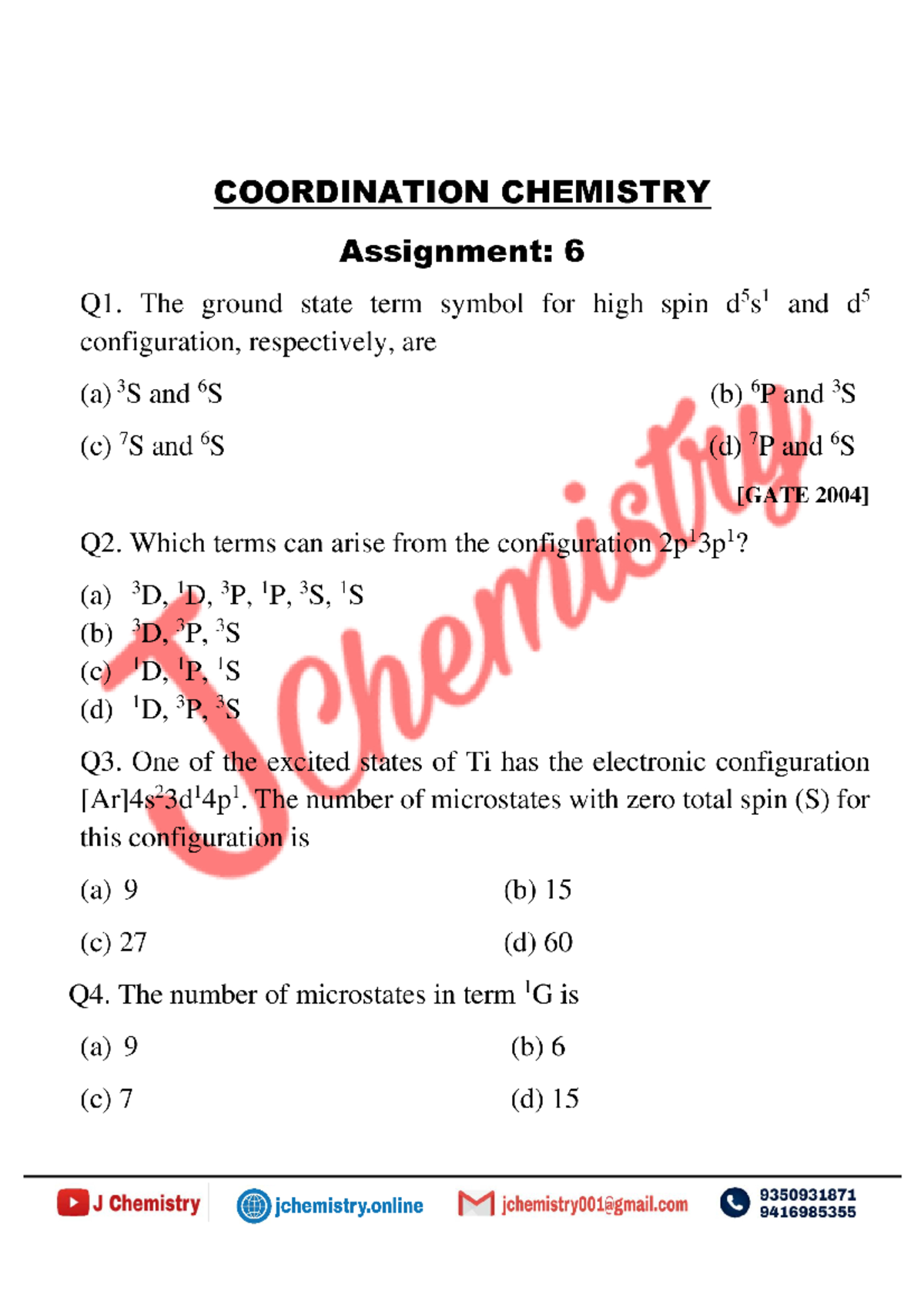 940197-Coordination Assignment 6 - B.tech - Studocu