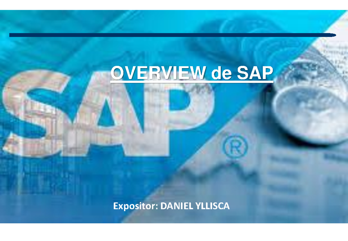 Manual de SAP para negocios y almacenes - Expositor: DANIEL YLLISCA ...