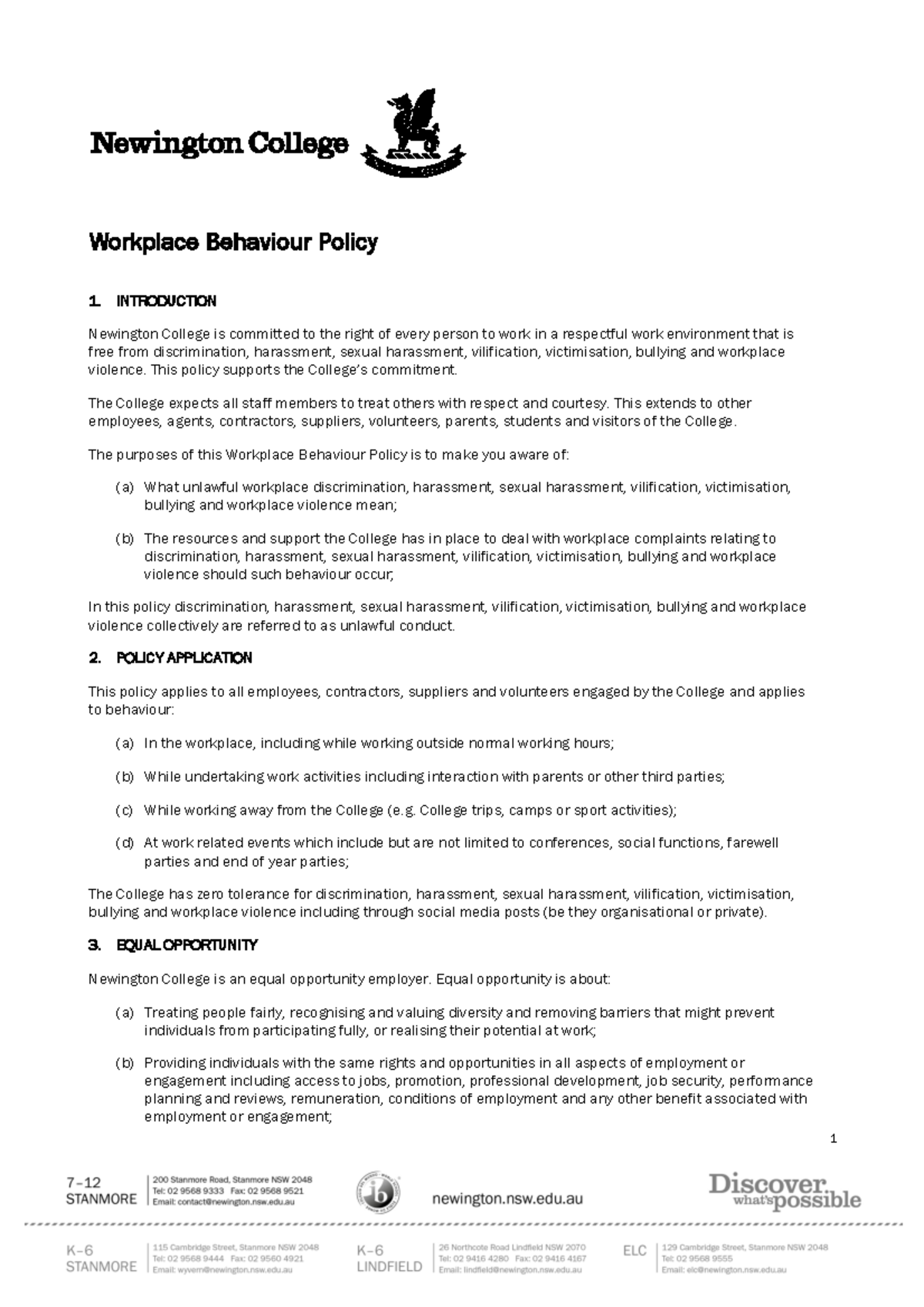 2019 Workplace Behaviour Policy Workplace Behaviour Policy 1 2019-workplace-behaviour-policy-workplace-behaviour-policy-1
