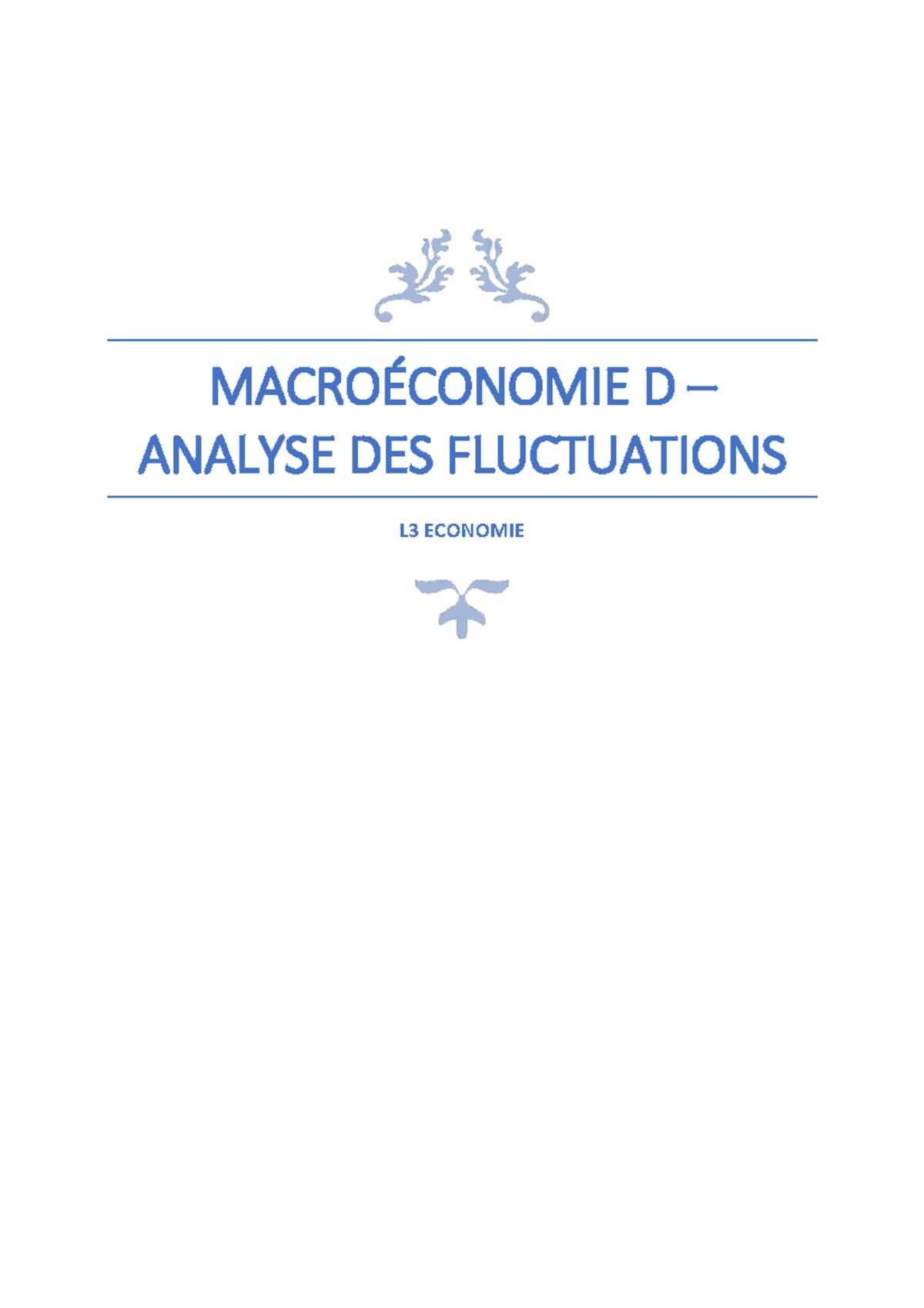 Macro-eco - macro économie S5 - Warning: TT: undefined function: 32 Warning: TT: undefined ...