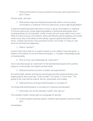 The Gum Story - ASL - This assignment was for my ASL 1 class. For this ...