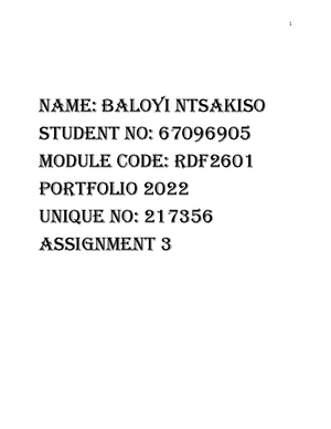 Assessment 2 RDF 2601 - ass 02 - RDF2601/ASSESSMENT 2/0/ Assessment 2/0/ Resource Development in ...