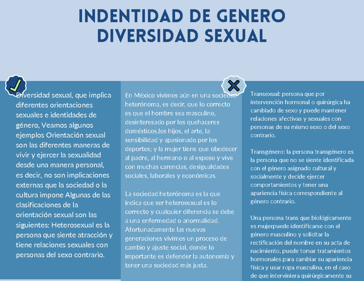 3 indentidad de genero diversidad sexual - En México vivimos aún en una ...