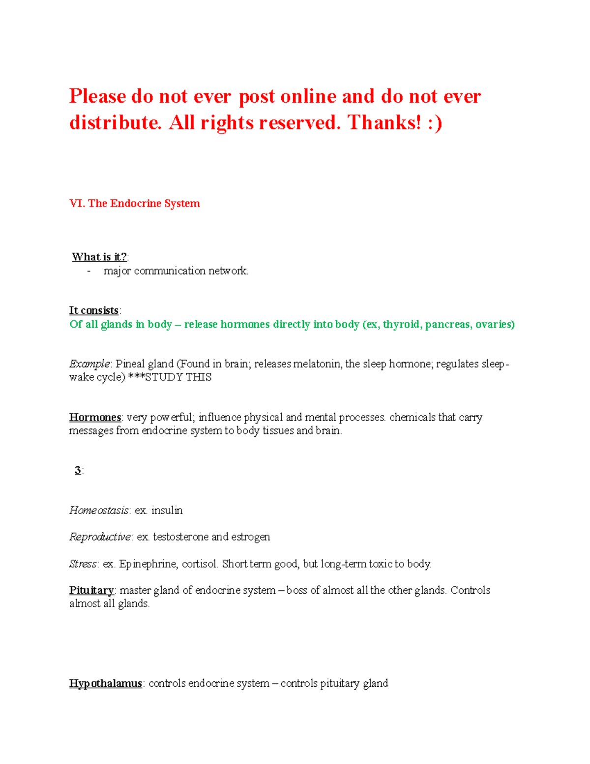 Module 3 LEC 5 - Notes - Please do not ever post online and do not ever ...