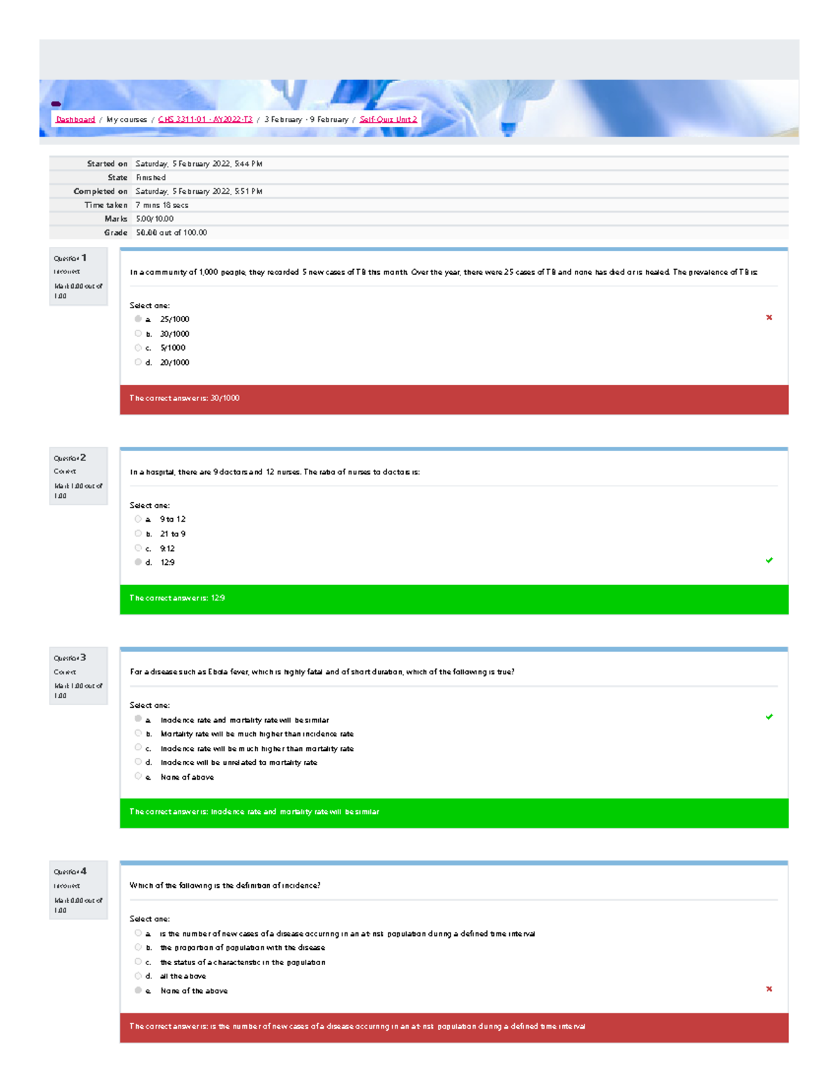 Self Quiz Unit 2 Attempt Review 1 Question 1 Incorrect Mark 0 Out Of