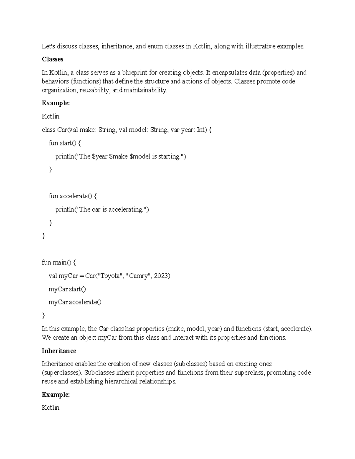 Kotlin discussion forum - Let's discuss classes, inheritance, and enum ...