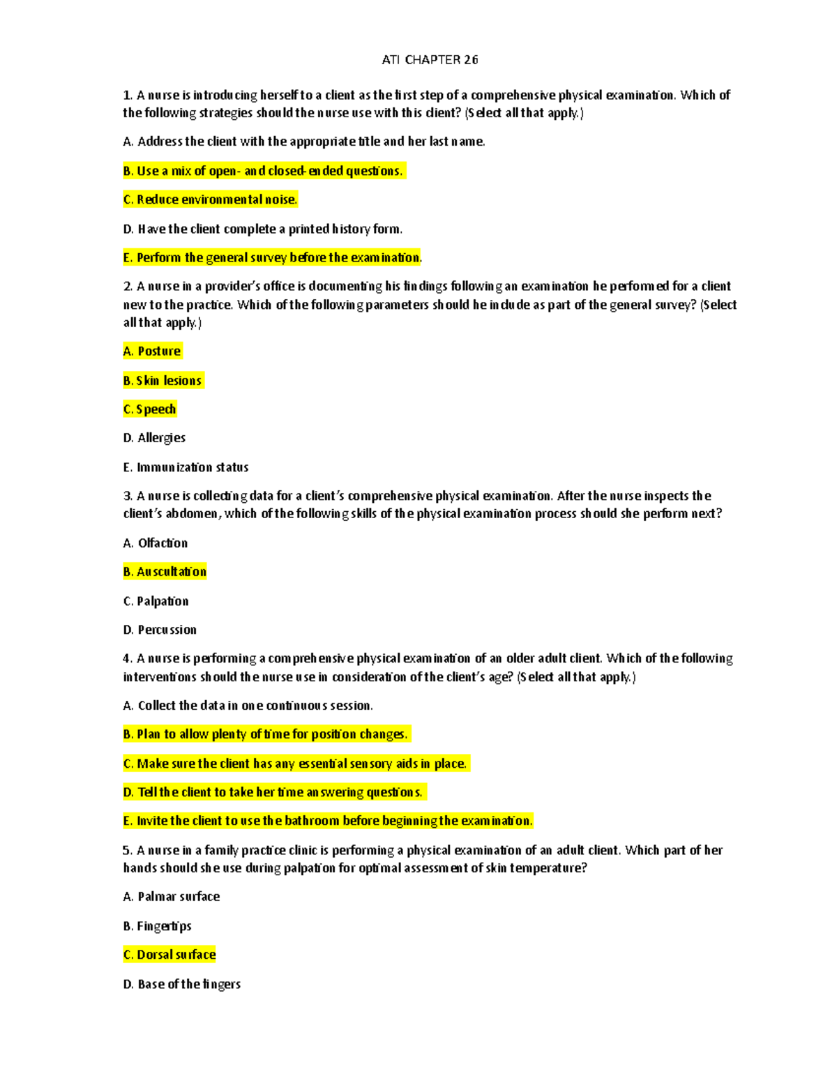 ATI Funds Chapter 26 Homework. complete - ATI CHAPTER 26 A nurse is ...