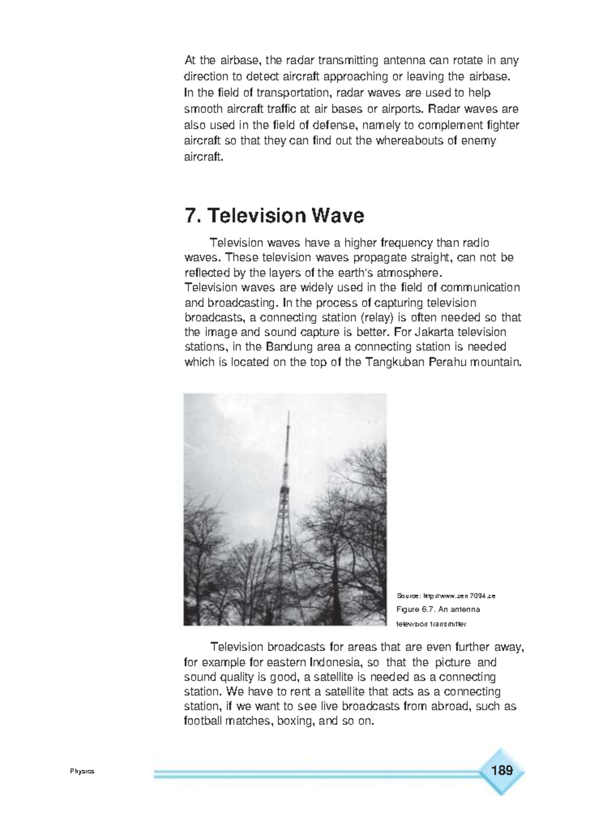 Physics lecture code (18) - At the airbase, the radar transmitting ...
