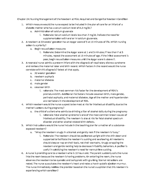 Chapter 38 Key Points - Maternity and Pediatric Nursing - Chapter 38 ...