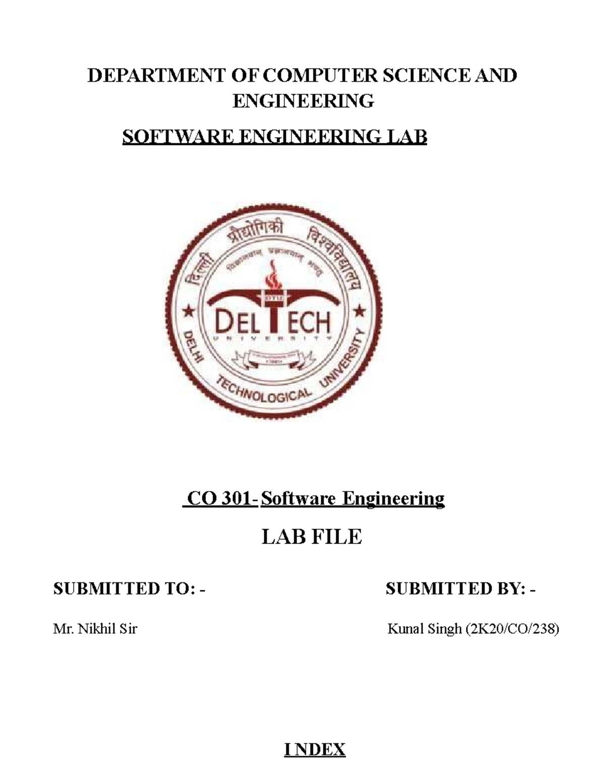 Department OF Computer Science AND Engineering - DEPARTMENT OF COMPUTER ...