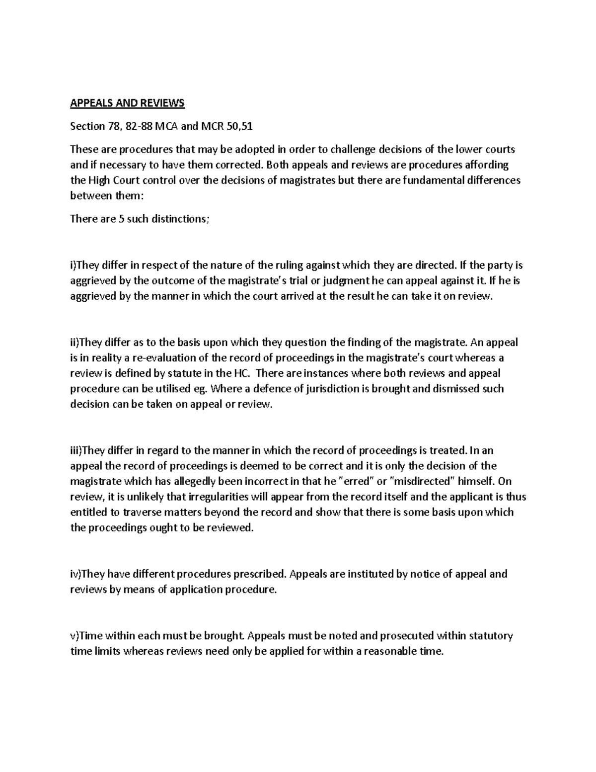 PART C Notes - APPEALS AND REVIEWS Section 78, 82-88 MCA and MCR 50 ...