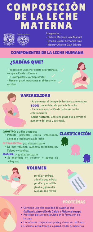 Infografia Leche Materna - Universidad Nacional Autónoma de México ...