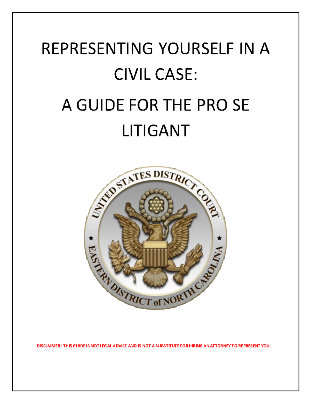 Prose Guide(2) 240212 162201 - REPRESENTING YOURSELF IN A CIVIL CASE: A ...