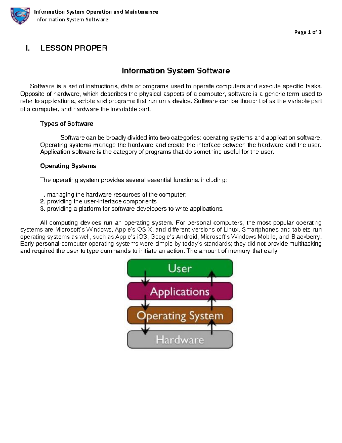 Module-3.-Lesson-Proper - Information System Operation and Maintenance ...