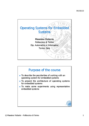 04-oses-parts 1 - Lecture Note - Operating Systems for Embedded Systems Massimo Violante ...