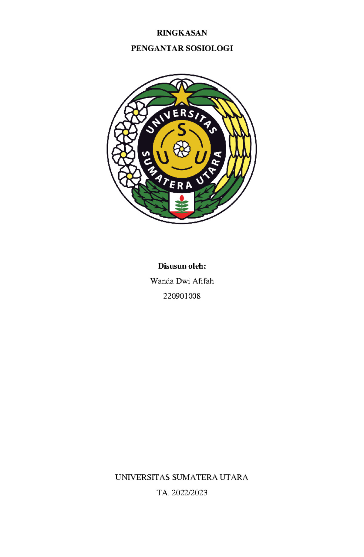 Pengsos - BAB 1 Pengantar Sosiologi Pemahaman Fakta dan Gejala ...