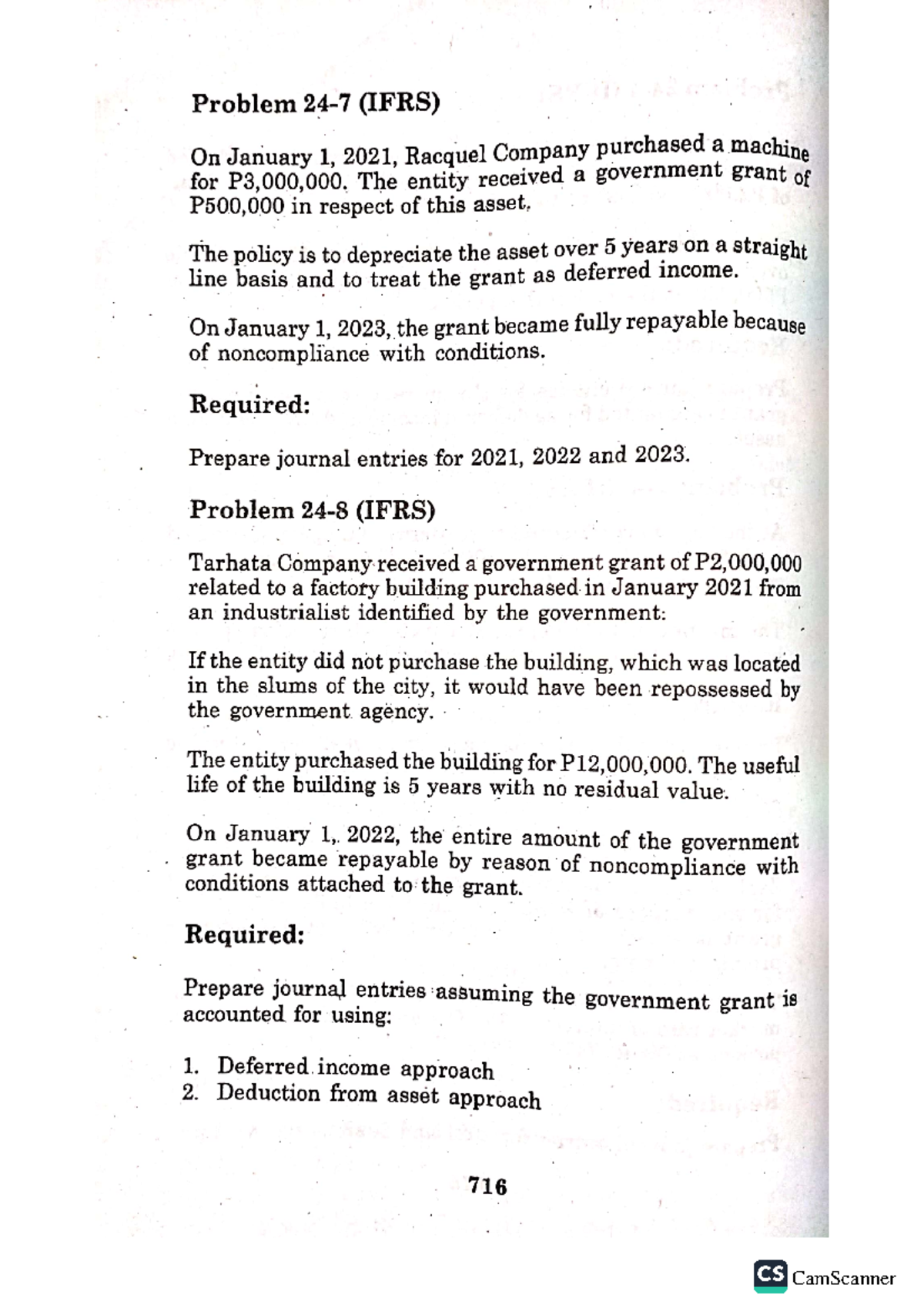 Problem 24 - Intermediate Accounting (Volume One) 2021 Edition Author ...