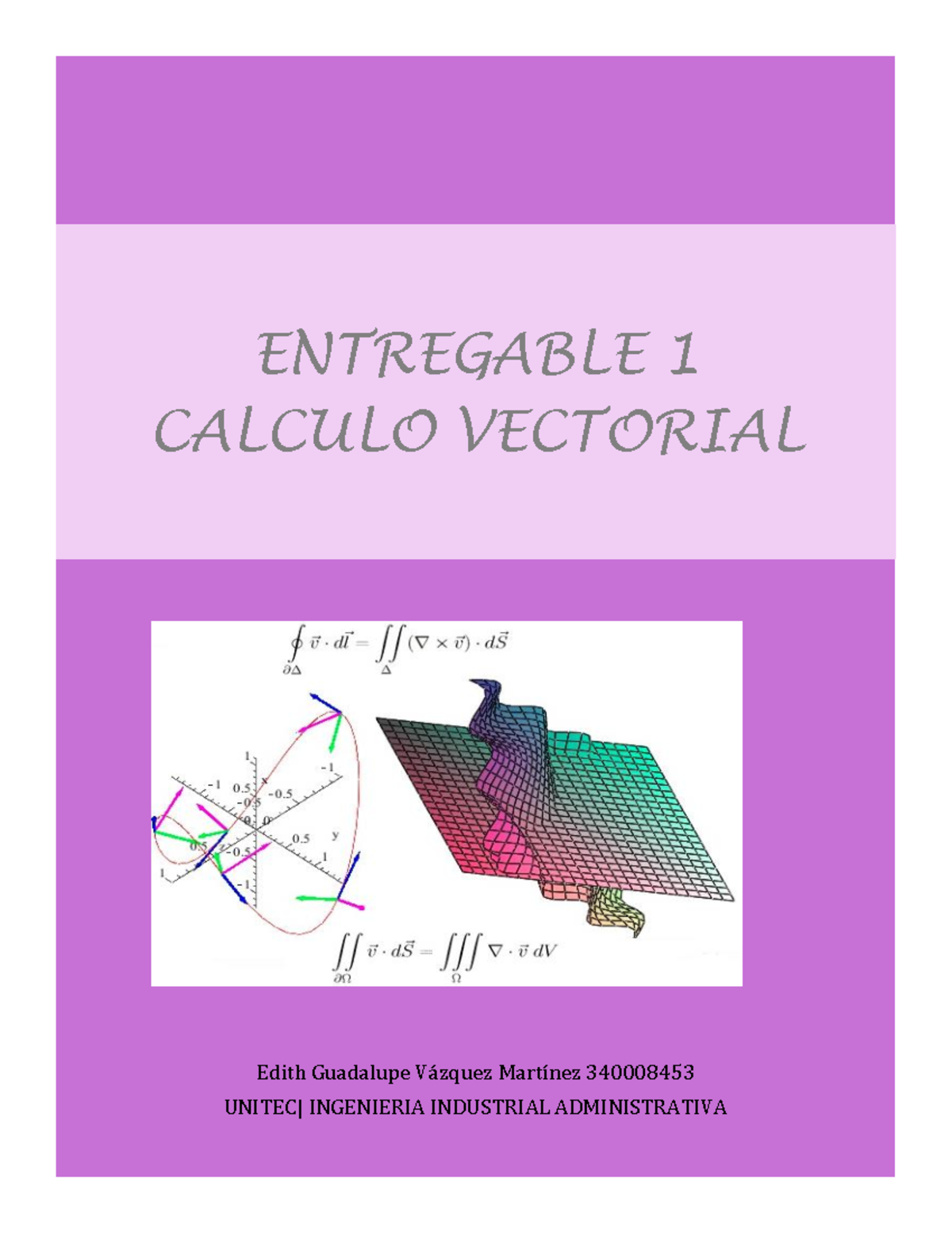Entregable 1-Calculo Vectorial - Edith Guadalupe Vázquez Martínez 340008453 UNITEC| INGENIERIA ...