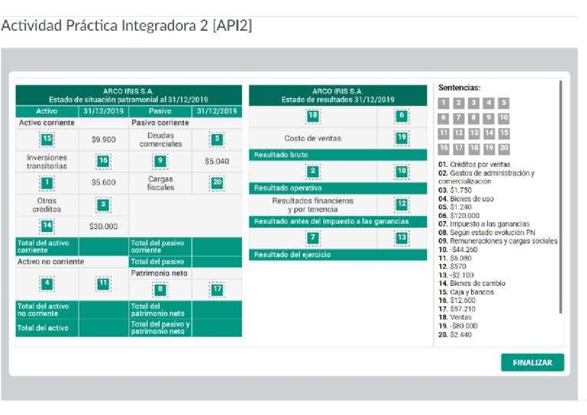 API 2 Conta 100 - API 2 OBLIGATORIA _ PUNTAJE 100% - Contabilidad ...