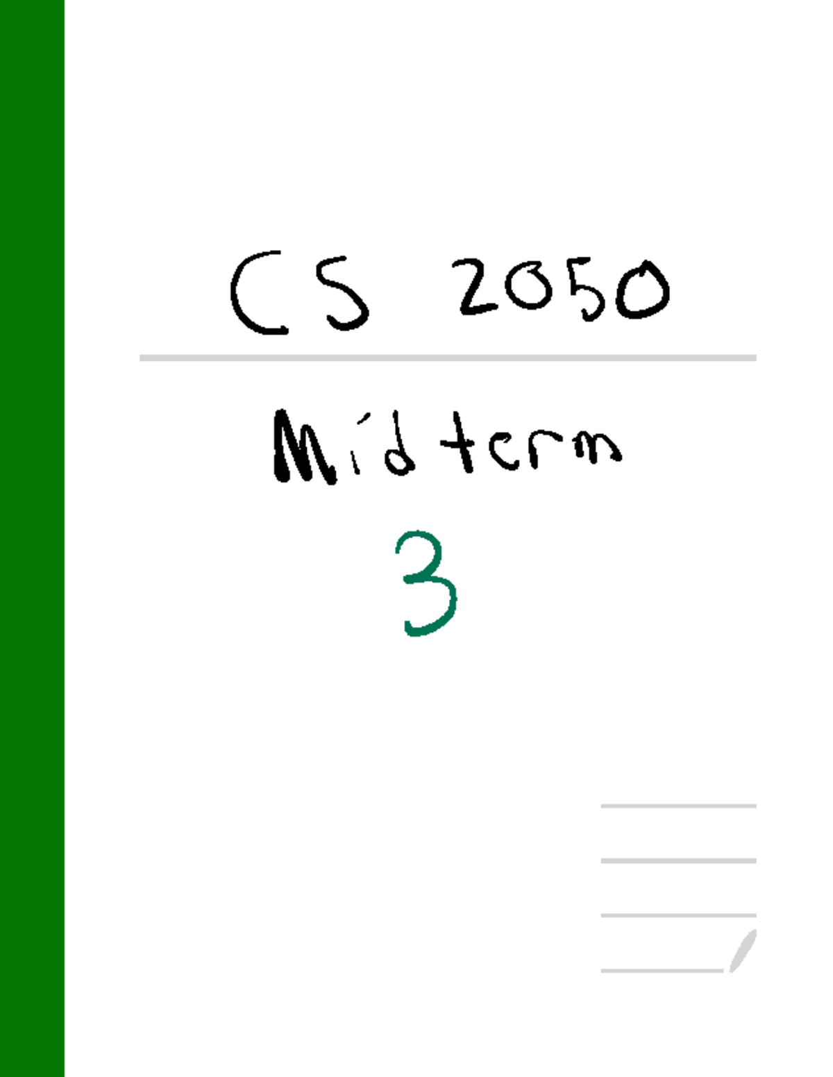 CS 2050 Midterm 3 Review - CS 2050 Midterm 3 6 a Cryptography : Shift Ciphers and Transition ...