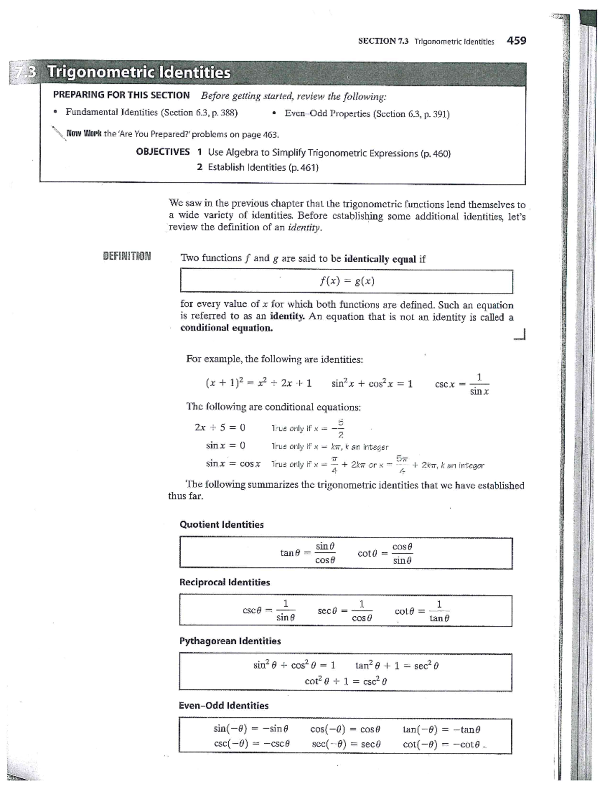 Trig identities part 1 - 대학교 공학수학(1) - Studocu