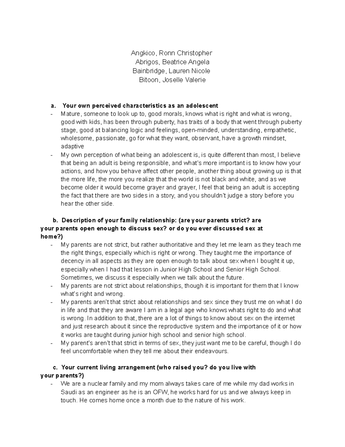 DEV Psych - From BSY12 - Angkico, Ronn Christopher Abrigos, Beatrice ...