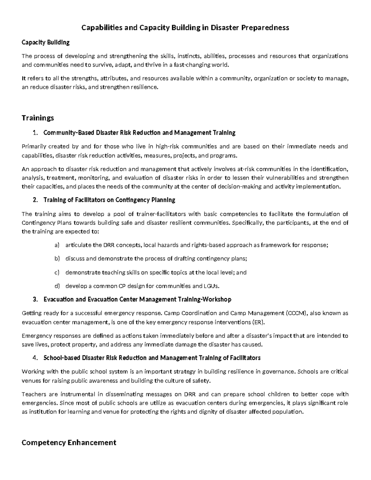 631803853 Capabilities and Capacity Building in Disaster Preparedness ...