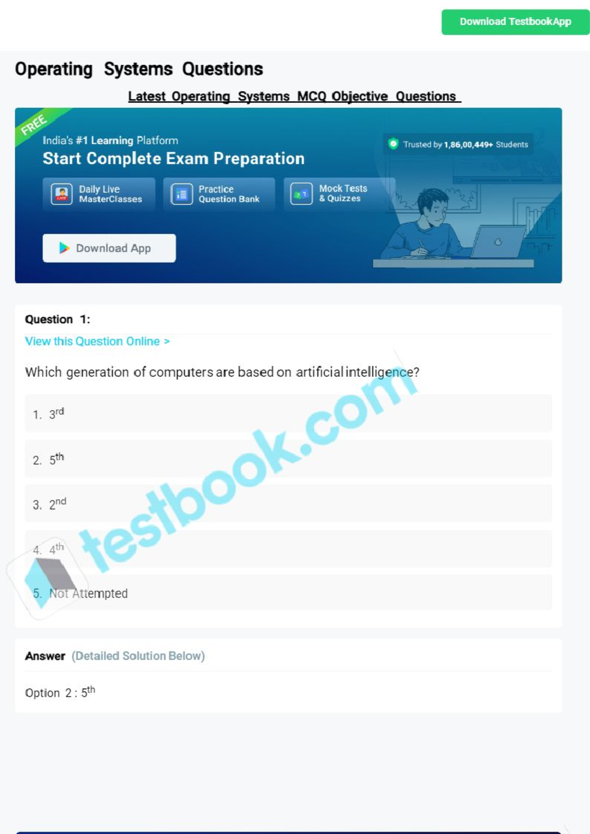 Mcq on operating systems 5eea6a1639140 f30f369f548 - BCA - Studocu
