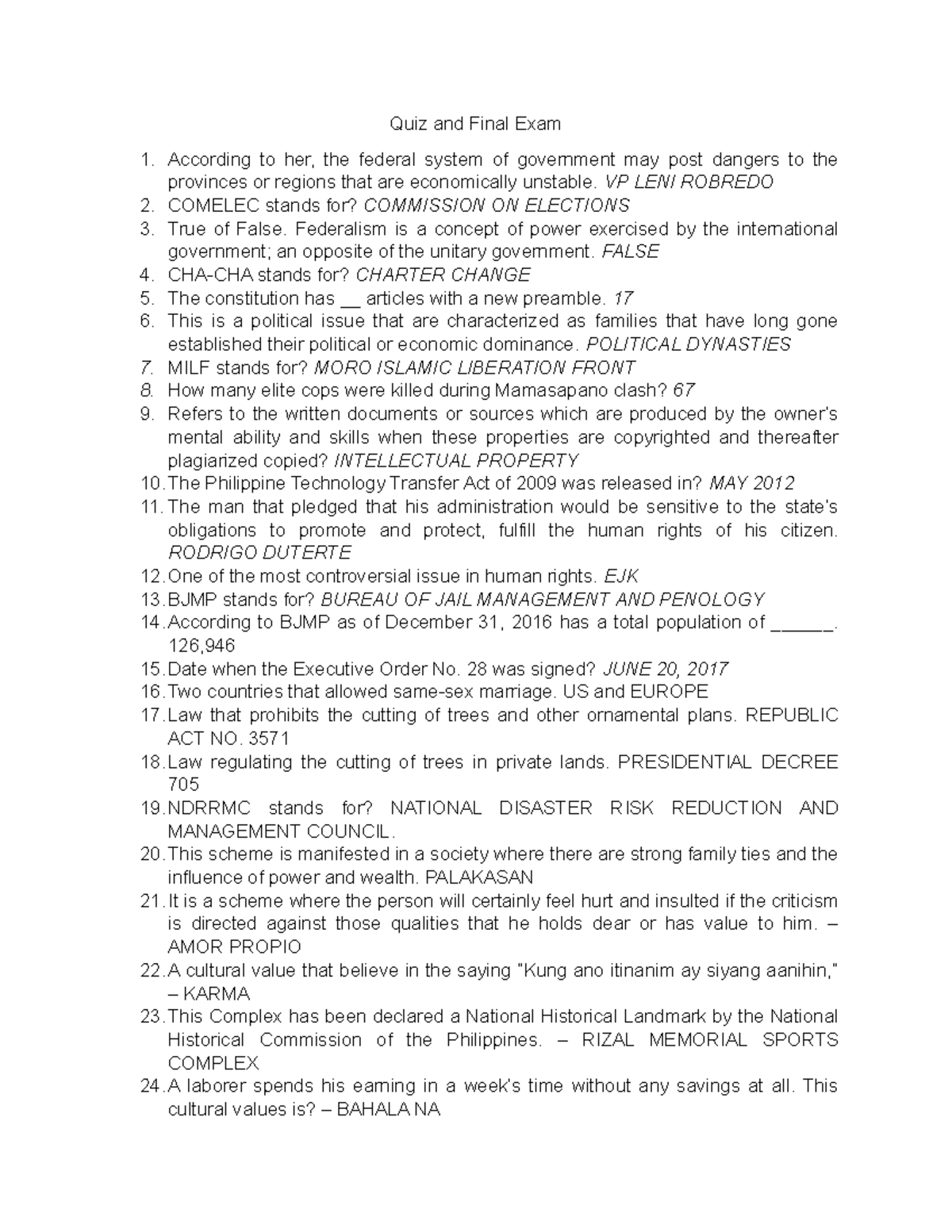 Local media 7280468711661205674 - Quiz and Final Exam According to her ...