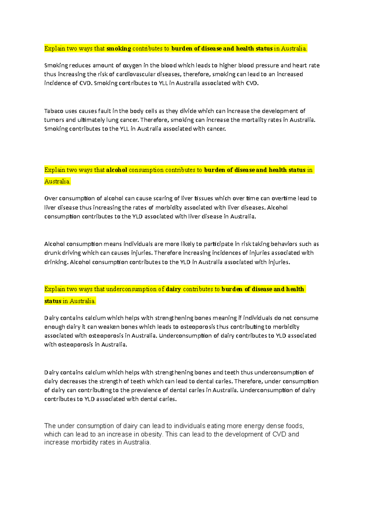 Chapter 3 HHD - hhd - Explain two ways that smoking contributes to ...