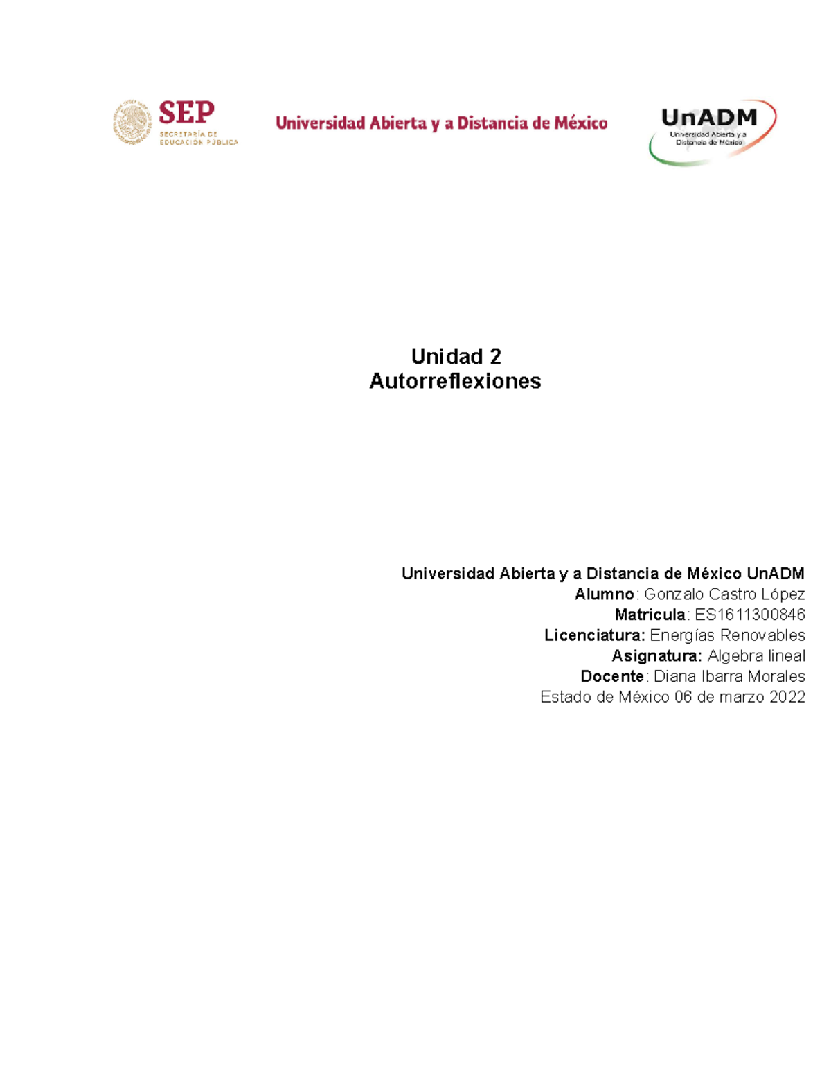 EALI U2 ATR Gonzalo-Castro López - Unidad 2 Autorreflexiones ...