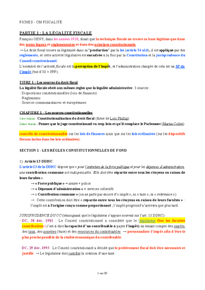 Droit-fiscal-PDF - Cours de droit fiscal L2 Droit - Droit Fiscal Introduction générale Le DF c ...