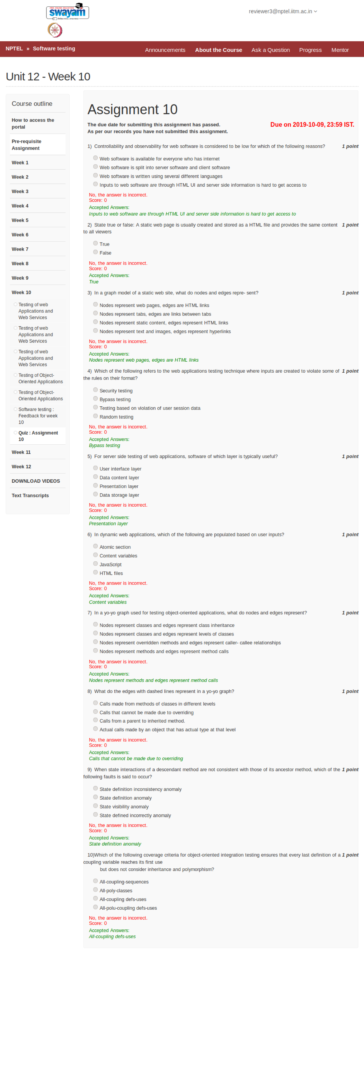 Noc19 cs71 assignment Week 10 - Java lab - Studocu