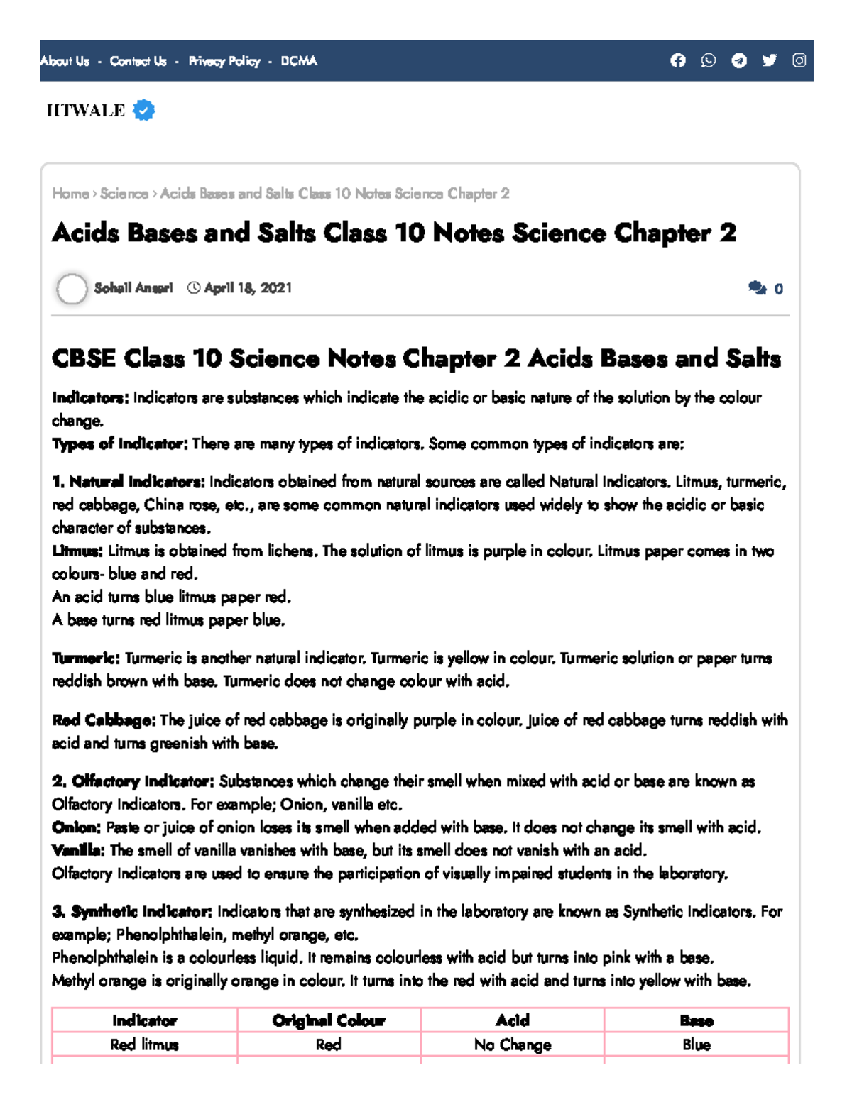 Acid, Base and Salts Note - About Us - Contact Us - Privacy Policy - DCMA 0 Home - Studocu