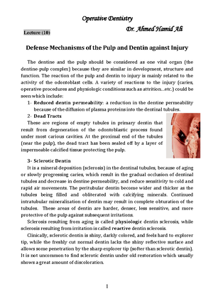 Management of deep seated caries - Management of Deep-Seated Carious ...