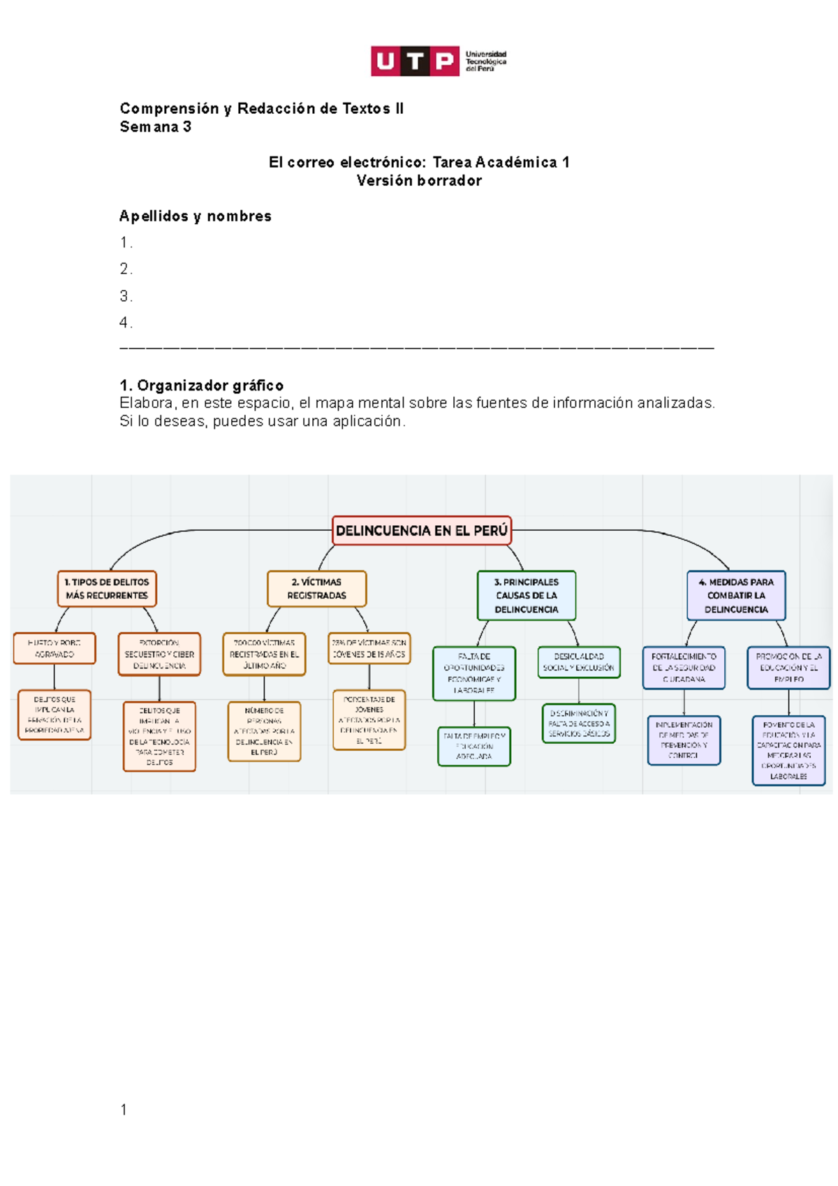 Avance - Tarea académica 1 - Comprensión y Redacción de Textos II Semana 3 El correo electrónico ...