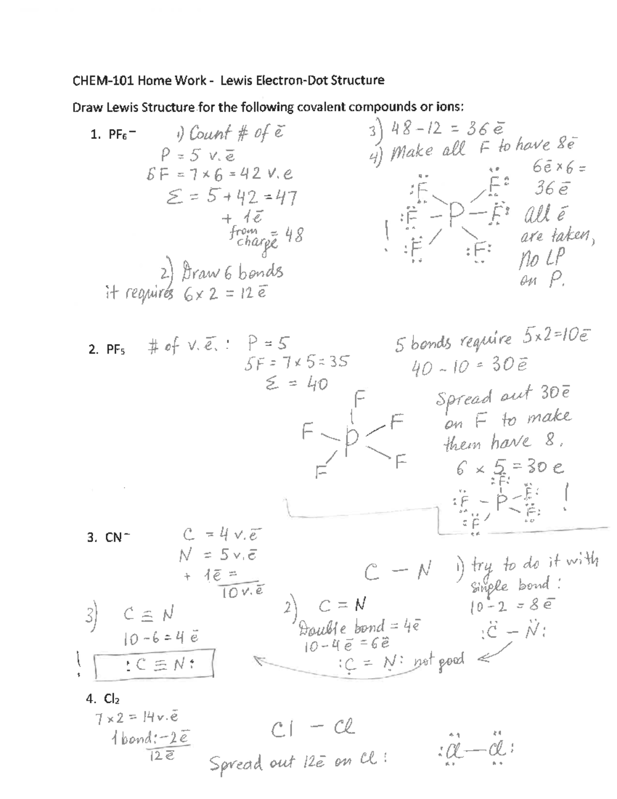 Lewis Str Practice - CHEM203 - Studocu