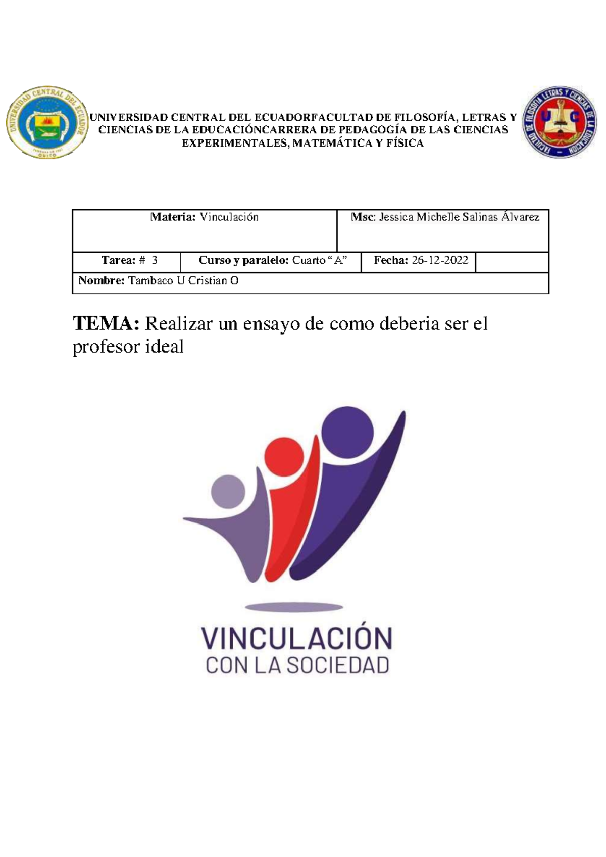 Tambaco Ulcuango Cristian OMAR T3 - UNIVERSIDAD CENTRAL DEL ...
