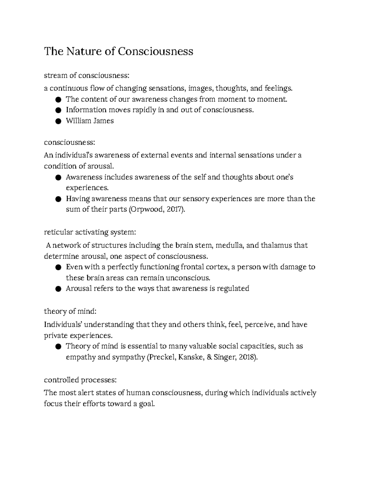 State of Consciousness Chapter 4 - The Nature of Consciousness stream ...