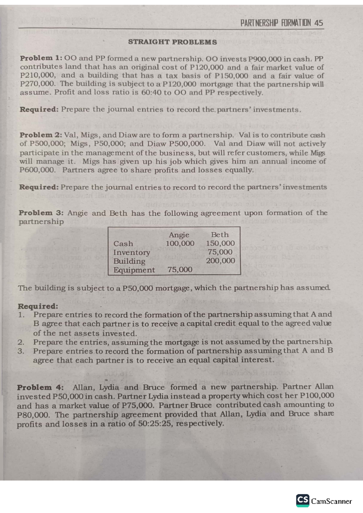 Straight-Problem-Ch - none - Intermediate Accounting I - Studocu