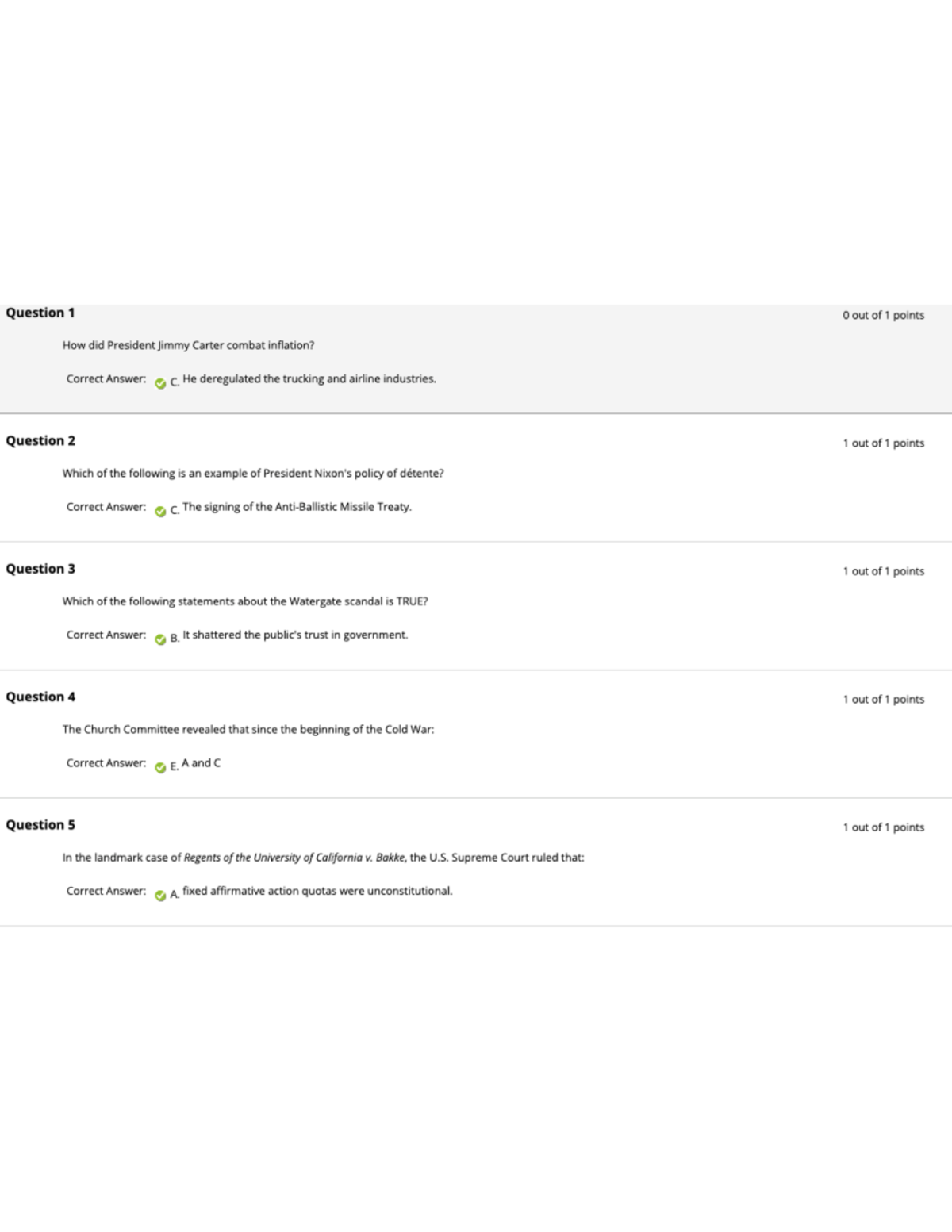 Quiz 11 - The answers for quiz 11. - HIST 1301 - CTC - Studocu