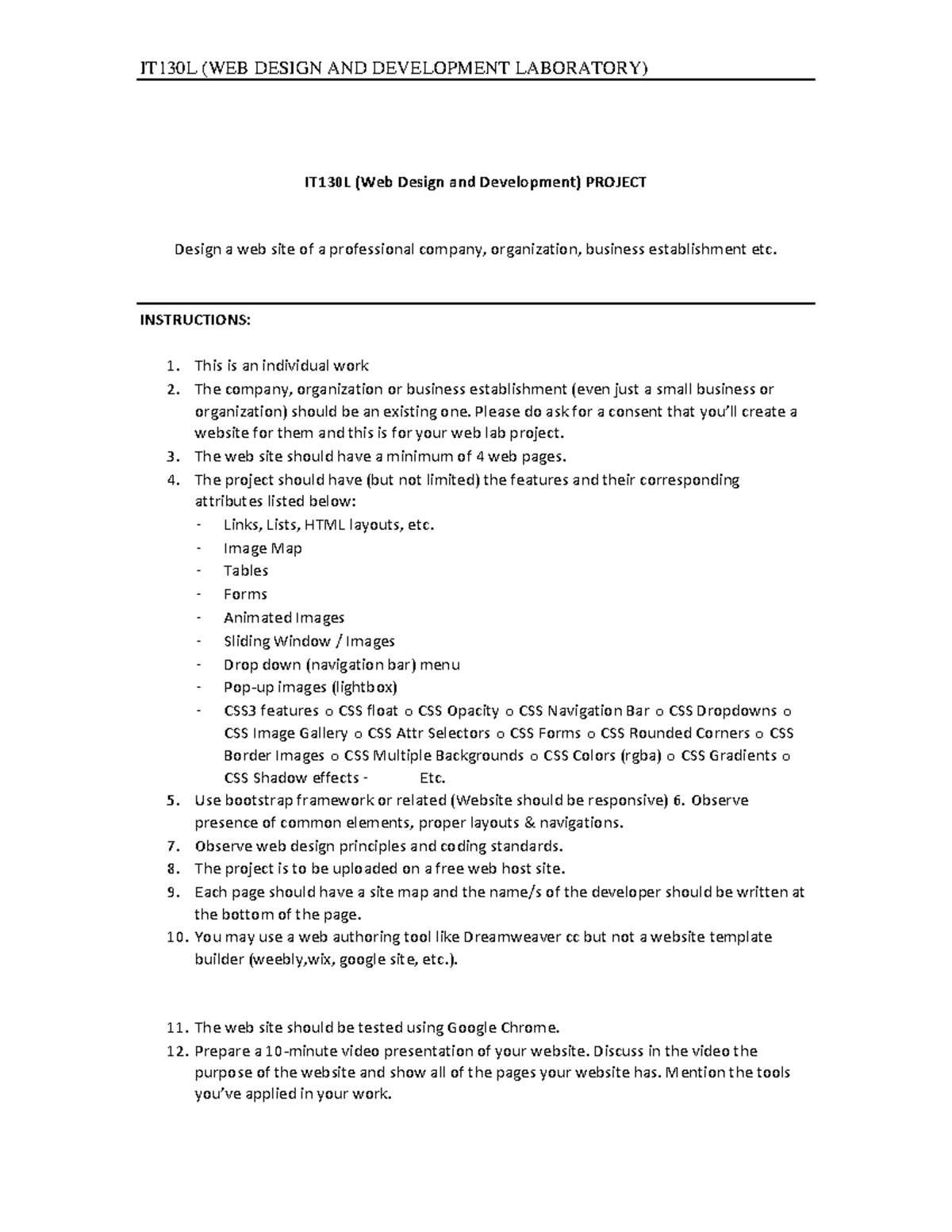 IT130L Project FO 21-22 - IT130L (WEB DESIGN AND DEVELOPMENT LABORATORY ...