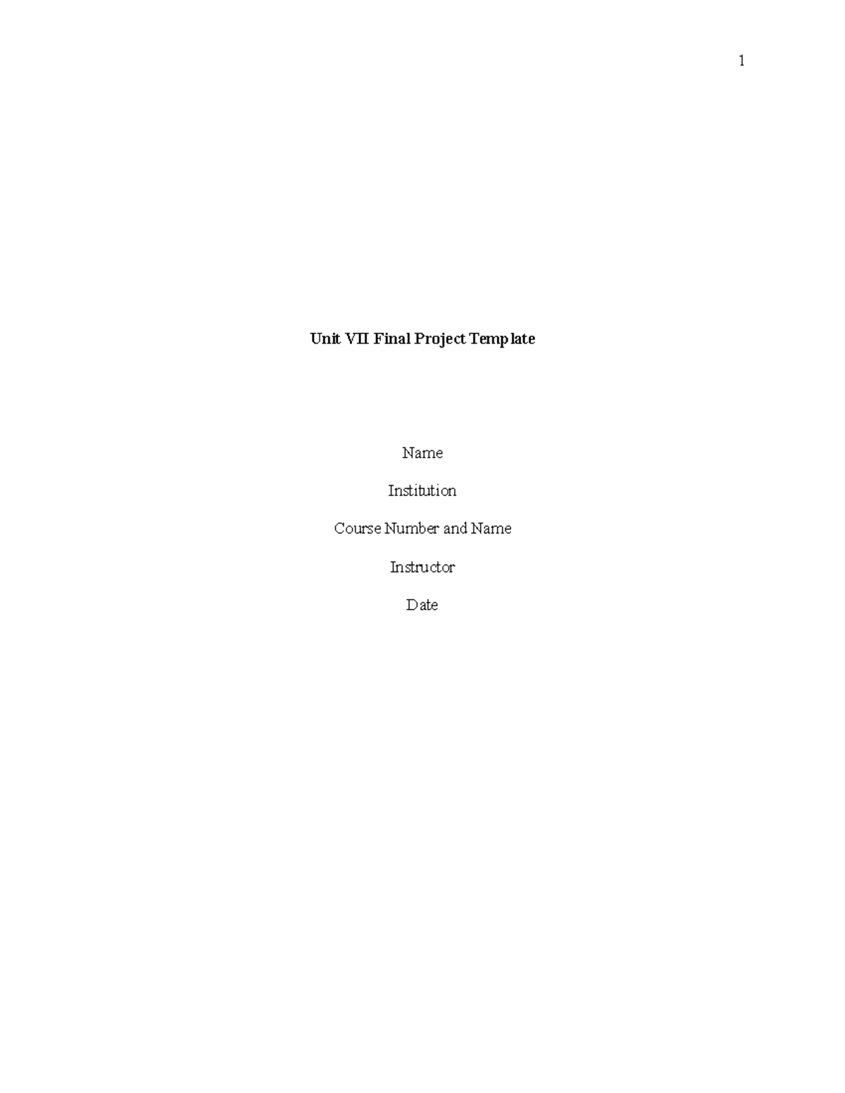 Understanding financial and accounting information - 1 Unit VII Final ...