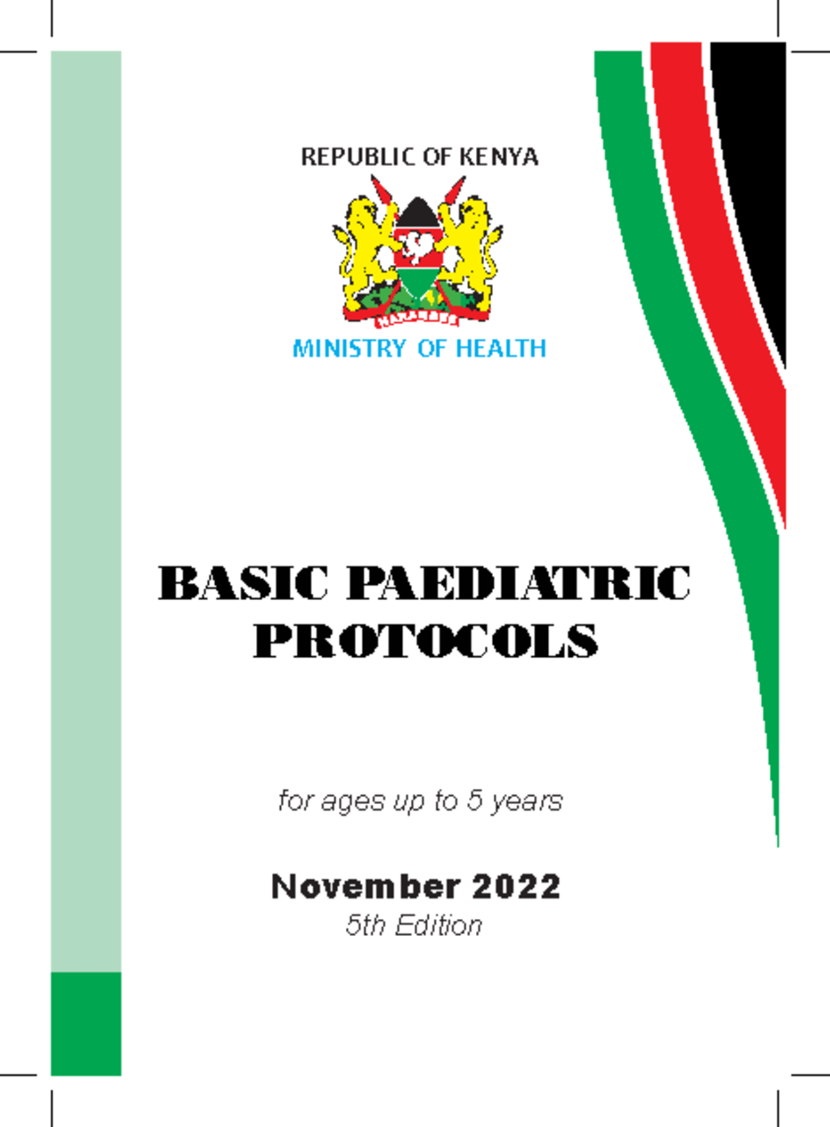 Basic Paediatric protocol 5th edition FOR Print 31st Oct 2022 ...