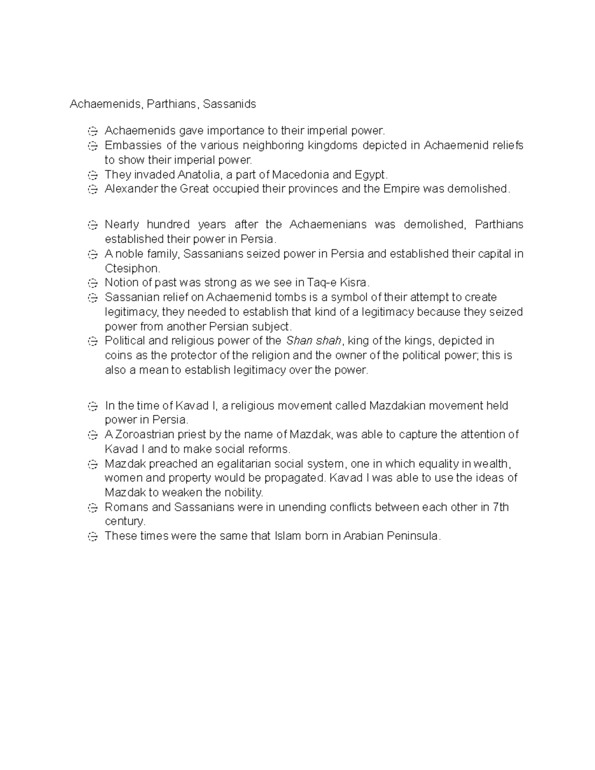 HIST 221 Week 1 - History of Turco-Persian Societieis - BOUN - Studocu