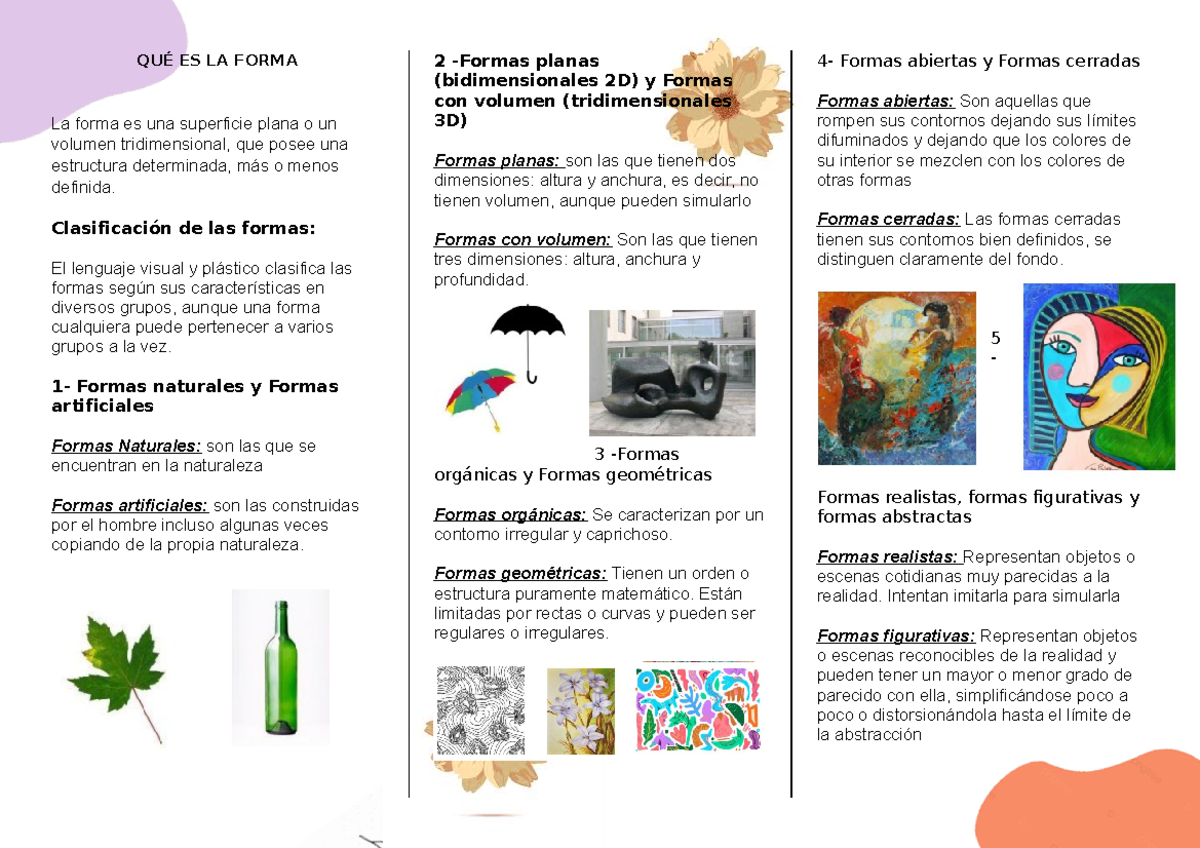 QUÉ ES LA Forma - ...... - QUÉ ES LA FORMA La forma es una superficie ...