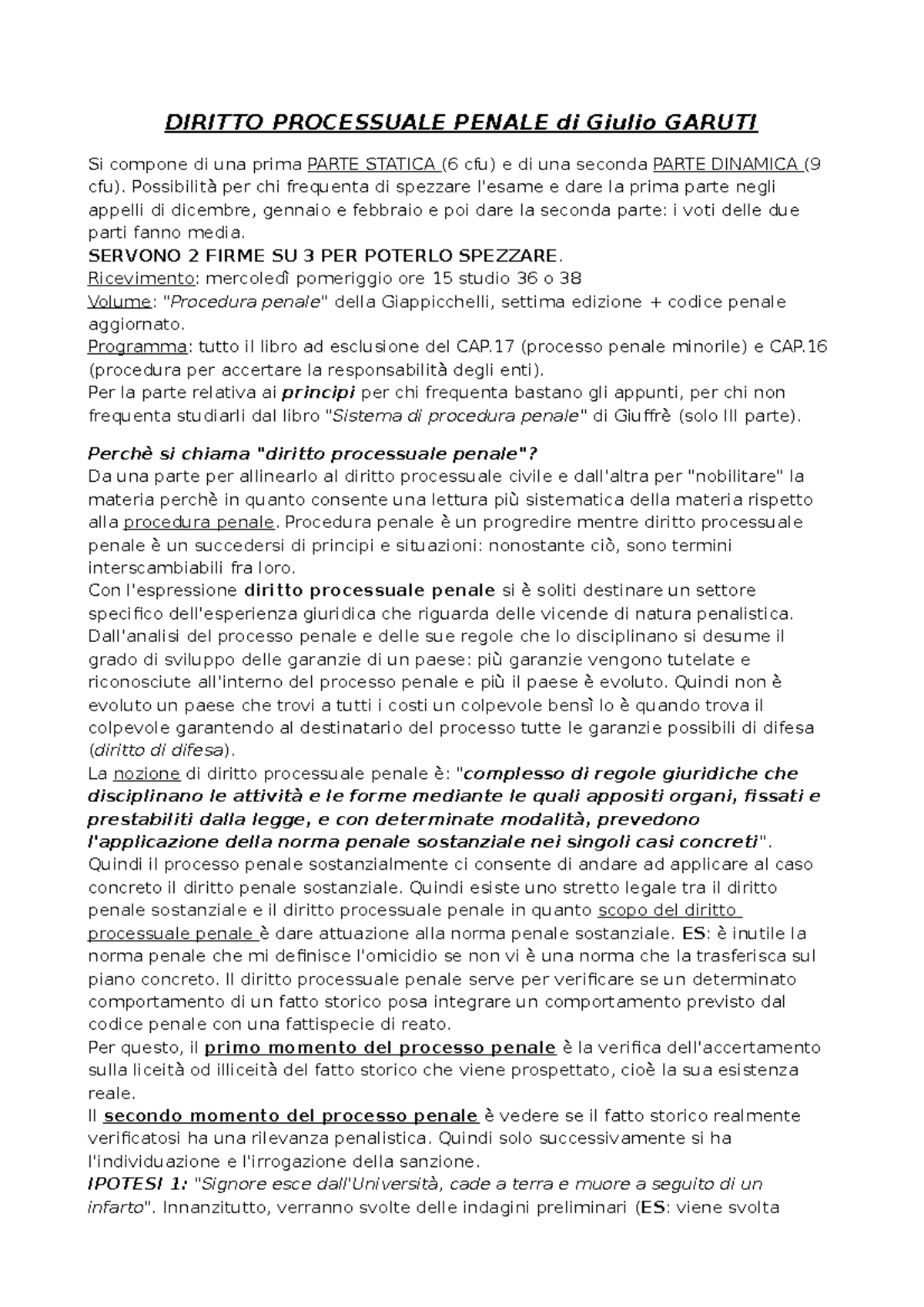 Diritto Processuale Penale di Giulio Garuti - DIRITTO PROCESSUALE ...