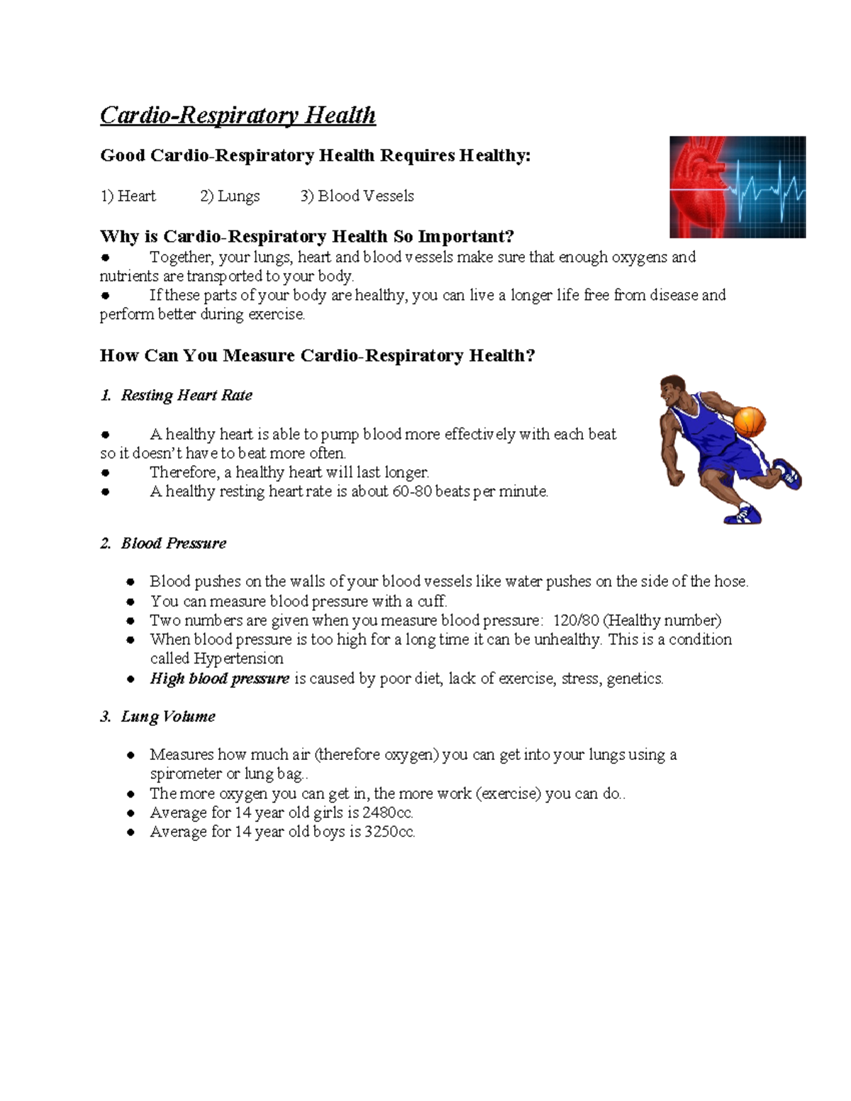 Cardio-Respiratory Health - If these parts of your body are healthy ...