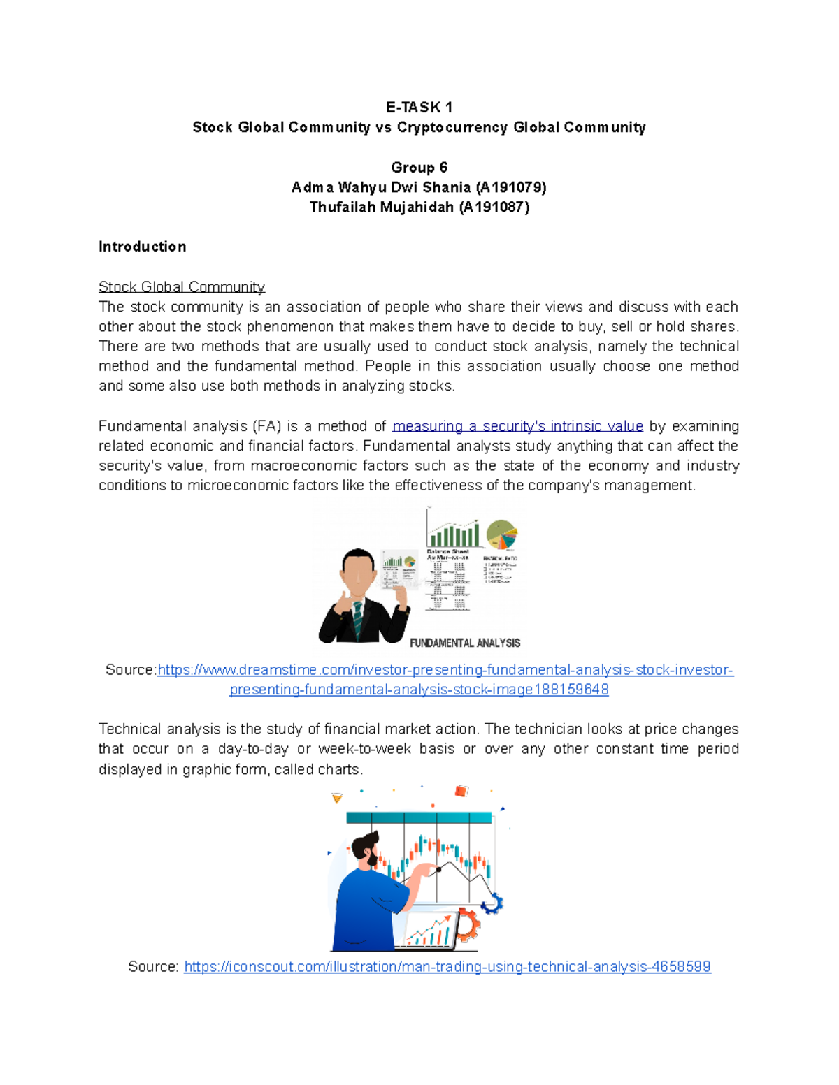 E-Task 1 Group 6 - Final Assignment - E-TASK 1 Stock Global Community ...